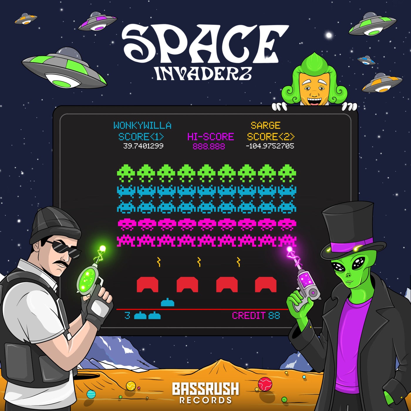 Sarge, WonkyWilla - Space Invaderz (Original Mix) [Bassrush Records] | Music & Downloads on Beatport